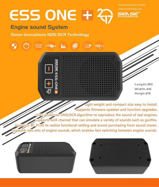 ESS ONE DUAL RC дистанционного управления автомобилем дроссельная заслонка звуковой симулятор с ...