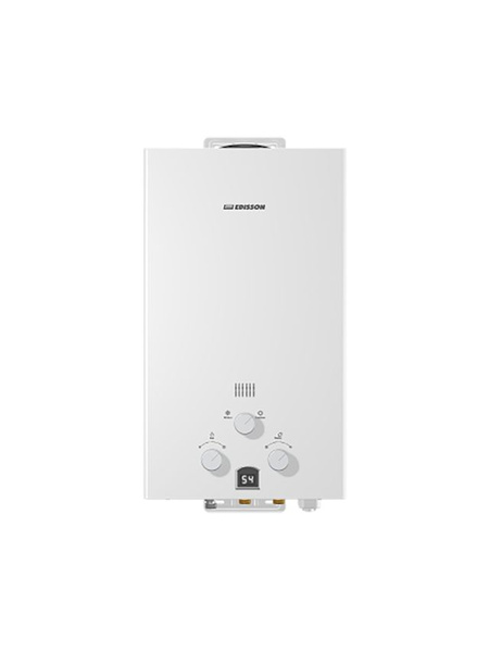 Водонагреватель проточный газовый Edisson E 20 D pro, белый - купить с доставкой по выгодным ...