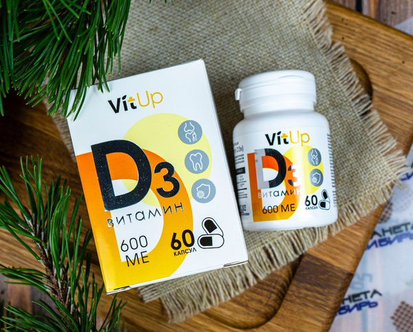VitUp БАД "Витамин D3 (Vitamin D3)", 60 капсул по 230 мг - купить с доставкой по выгодным ценам ...