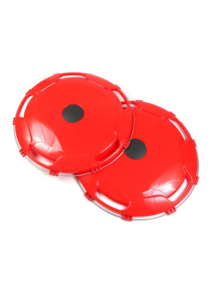 Колпаки на колеса R-22.5" Задние. Красный пластик (комплект - 2шт ...