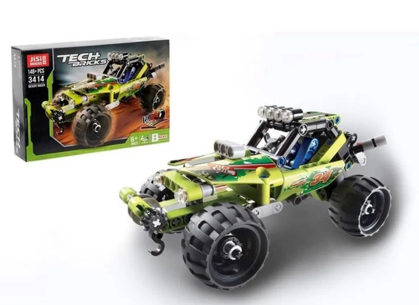 Конструктор Tech Bricks "Пустынный багги с инерционным механизмом" 3414 для детей и взрослых ...