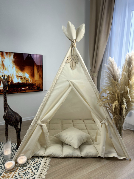 Вигвам детский, "БЕЖЕВЫЙ ДОМИК". КОМПЛЕКТ. SWEET HOME for kids - купить ...