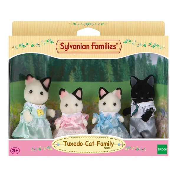 Sylvanian Families, Набор Семья черно-белых котов (5181) - купить с ...