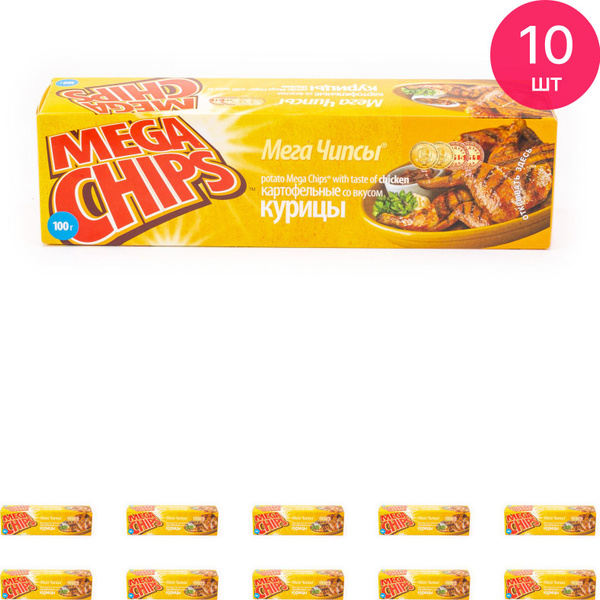 Картофельные чипсы Белпродукт Мегачипсы со вкусом курицы 510ккал в ...
