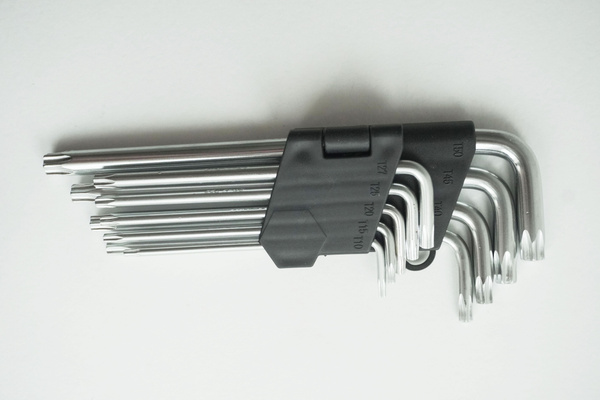 Ключи Torx стандартные (звездочки T10-T50), набор 9 шт, CR-V, (звезда ...