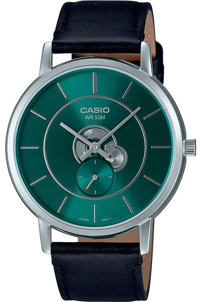 Мужские кварцевые наручные часы Casio Mtp B130l 3a с кожаным ремешком купить с доставкой по
