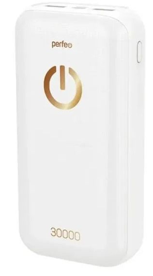 Сменная батарея для внешнего аккумулятора (Power Bank) Perfeo Perfeo Powerbank 30000 mah, белый ...
