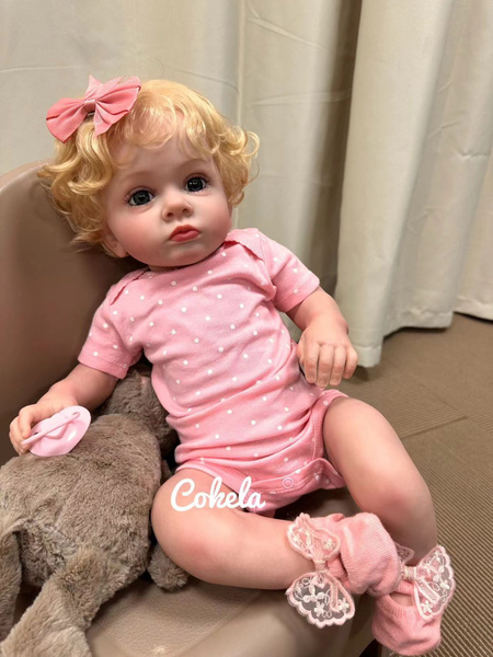 Кукла реборн 60см Cokela Корпус из мягкой ткани Reborn Doll ...