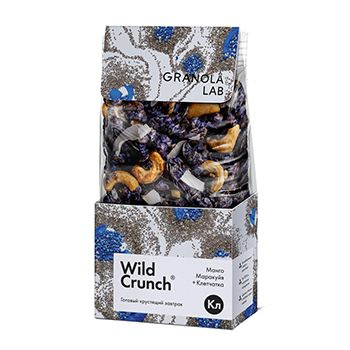 Кранч -гранола Wild Crunch Манго маракуйя + клетчатка, Granola.Lab, 260 г, Россия -1 шт ...