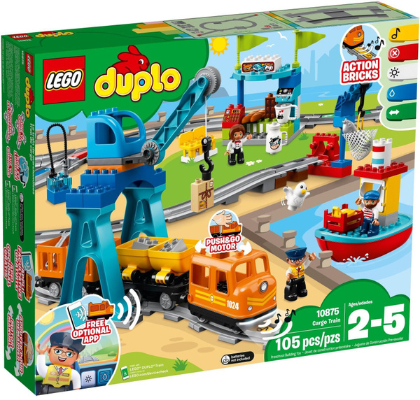Конструктор Lego 10875 Duplo Грузовой поезд - купить с доставкой по ...