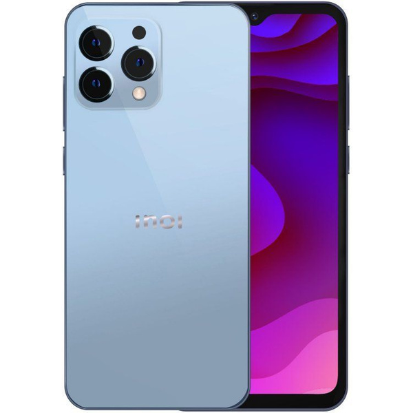 Смартфон INOI Note 12_SIM (без eSIM) 128 ГБ 4 ГБ Голубой 6.95 IPS ...