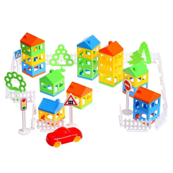 Конструктор Построй свой город, 61 деталь - купить с доставкой по ...