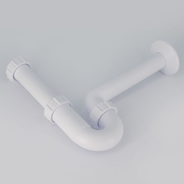 Трубный сифон McAlpine 1 1/4"х32 мм, без выпуска, с отводной трубой D32 мм и отражателем MRW8 ...