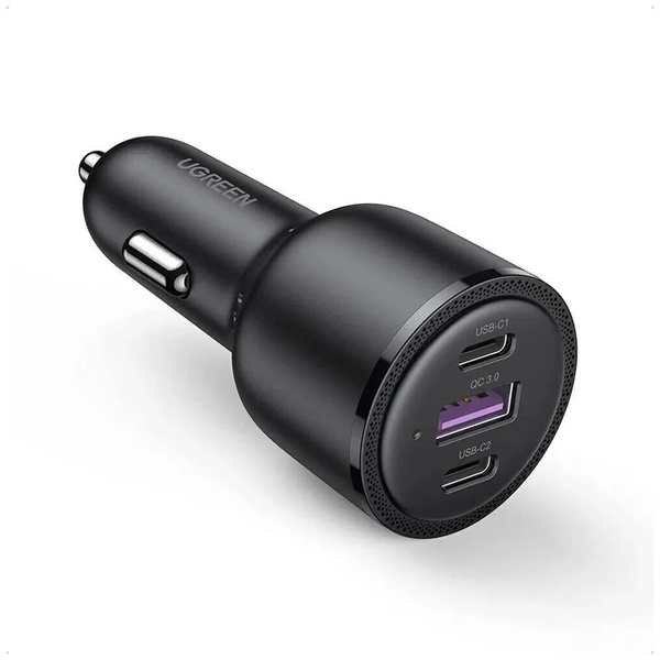 Автомобильное зарядное устройство Ugreen CD293 (90413) 2*USB-C PD+USB-A 130W USB Type-C, USB ...
