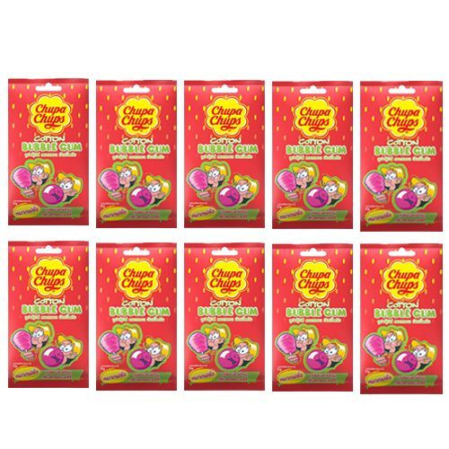 Сахарная вата жвачка Chupa Chups Cotton Bubble Gum Бабл гам. 11g по 10 ...