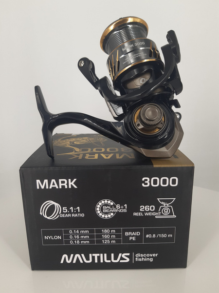 Катушка Nautilus Mark, Безынерционная, 3000, Передний фрикцион купить ...