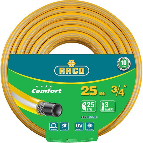 Шланг поливочный RACO Поливочный шланг COMFORT трёхслойный армированный ...