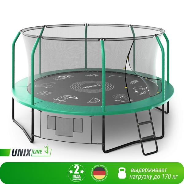 Батут каркасный UNIX Line SUPREME GAME - купить по выгодной цене в ...