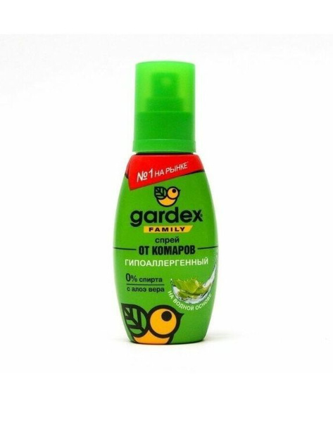 Gardex Спрей от комаров c Алое Вера Гардекс Family 100 мл - купить с доставкой по выгодным ценам ...
