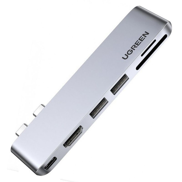 Мульти Хаб UGREEN CM380 (80856) USB-C 6-in-1 Multifunction Adapter ...