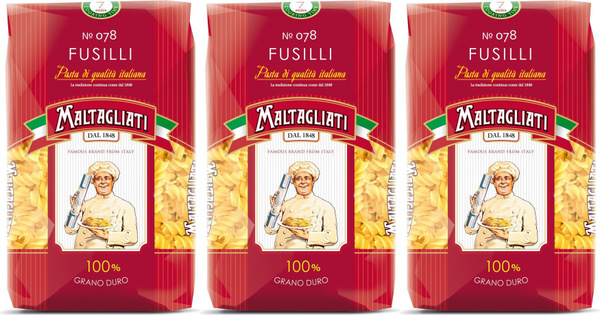 Макаронные изделия Maltagliati Спирали, комплект: 3 упаковки по 450 г ...