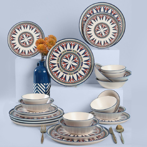 Keramika Сервиз обеденный "organic набор столовой посуды" из 24 предм ...