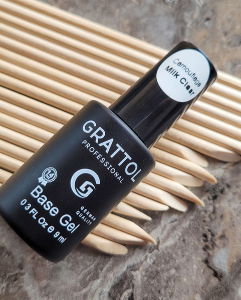 База для гель лака Grattol цветная молочная Rubber Base Camouflage Milk Clear - купить с ...