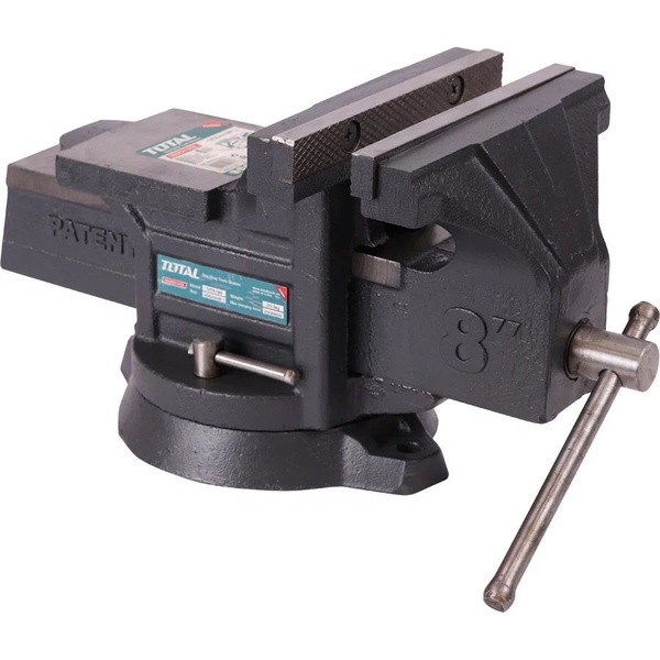 Тиски слесарные поворотные 8 " 200 мм, с наковальней TOTAL THT6186 ...