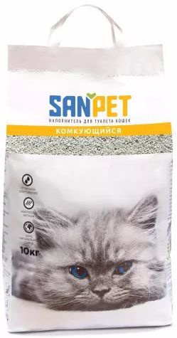 SunPet Наполнитель для кошачьего туалета, комкующийся, 10 кг купить на ...