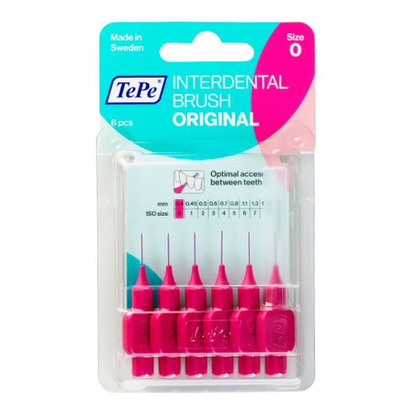 Межзубные ершики TePe Interdental Brush розовые - купить с доставкой по ...
