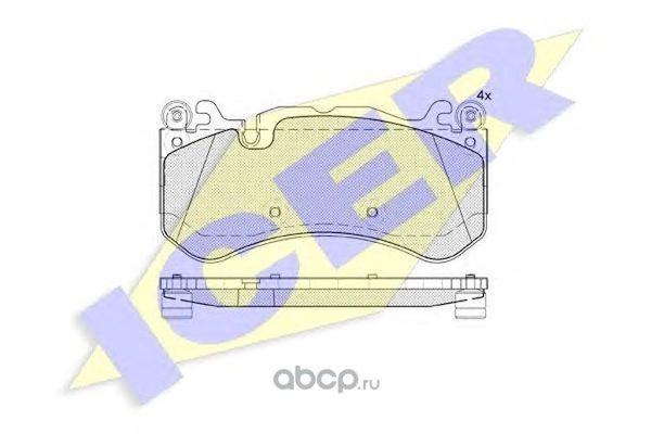 Колодки тормозные ICER 182079;182079 Передние - купить по низким ценам ...