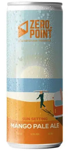 Mango Pale Ale, пиво безалкогольное, Zero Point, банка 0,33мл - купить ...