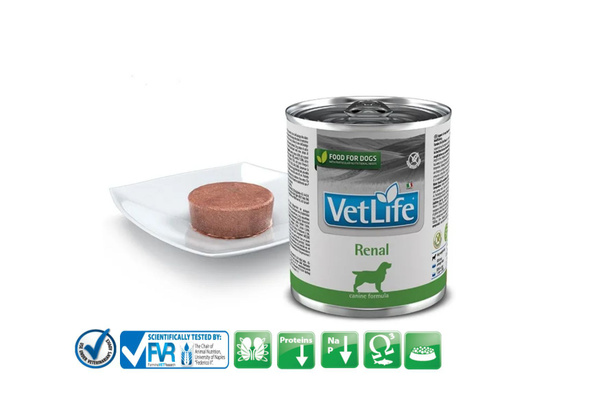 Влажный диетический корм Farmina Vet Life Dog Renal для взрослых собак ...