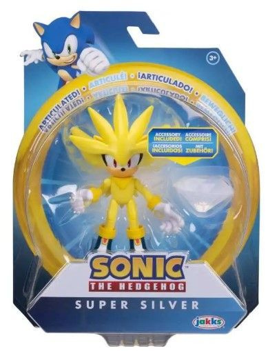 Фигурка Sonic The Hedgehog Super Silver Ёж Сильвер 10 см купить на OZON ...