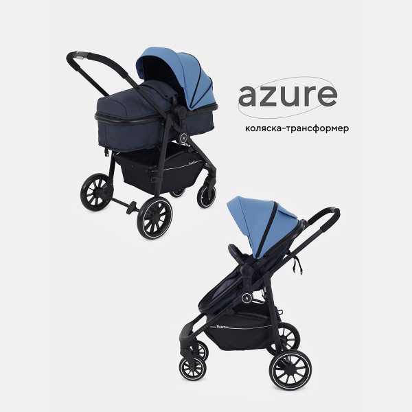Коляска-трансформер детская Rant basic Azure 2 в 1 RA157, Blue - купить с доставкой по выгодным ...