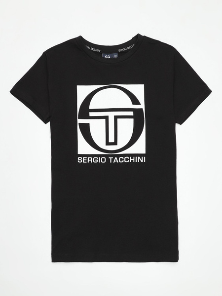 Футболка Sergio Tacchini, размер 128, цвет черный, 95% хлопок; 5% ...