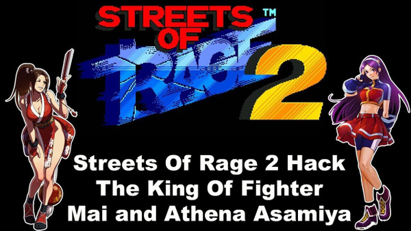 Mege Drive Sega Genesis Streets Of Rage 2 Hack - 16-битная MD-карта KOF Mai и Athena Asamiya для ...
