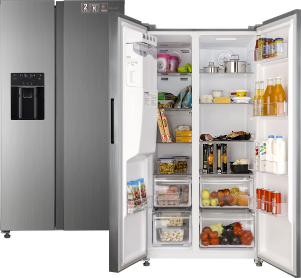 Холодильник Weissgauff WSBS NFW Inverter Ice Maker, серый - купить по ...