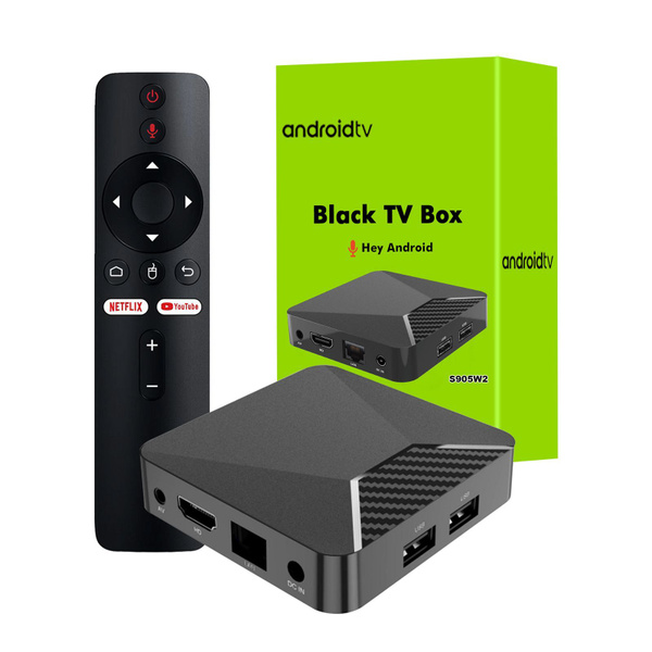 tv box android tv приставка 2 гб/16 ГБ iatv Q5 PLUS Amlogic S905W2 ...