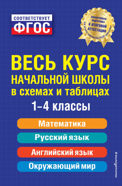 Весь курс начальной школы в схемах и таблицах. 1 - 4 классы. Математика ...