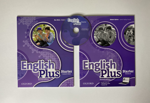English Plus Starter Second edition, Student Book + Workbook +CD ( учебник, раб.тетрадь и диск ...