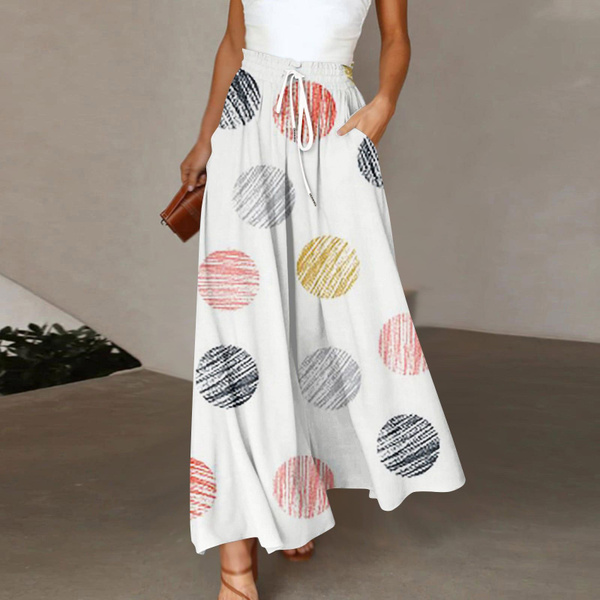 Юбка Женский HXD белый Политекс, размер 52 Макси прямой купить c доставкой на OZON по низкой ...