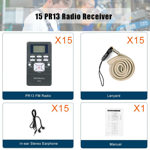 RRETEKESS PR13 Радиоприемник FM-стерео Портативный радиоприемник DSP ...