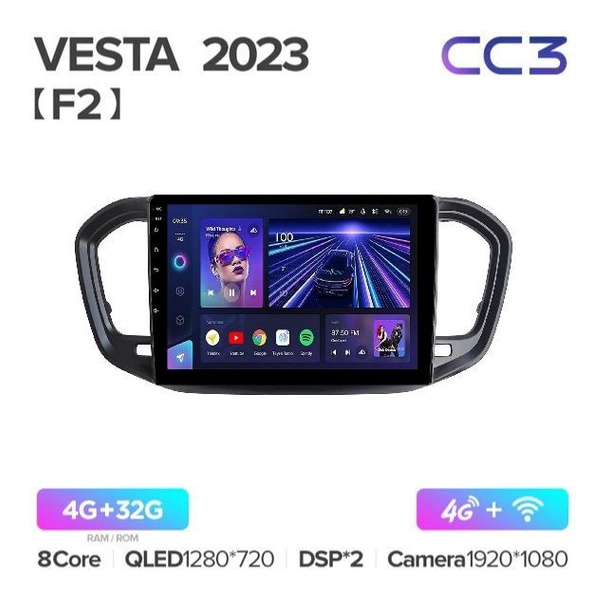 Магнитола Lada Vesta NG 2023 Teyes CC3 4/32ГбШтатное место - купить в интернет-магазине OZON с ...