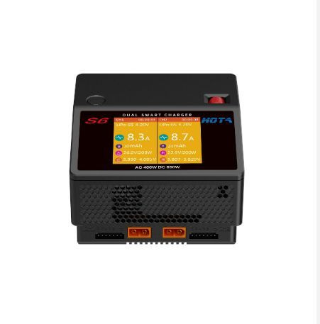 HOTA S6 EU plug AC 400W DC 2X325W Двухканальное умное зарядное ...