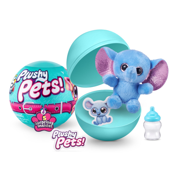 Игровой набор шар-сюрприз ZURU 5 SURPRISE Plushy Pets с аксессуарами ...