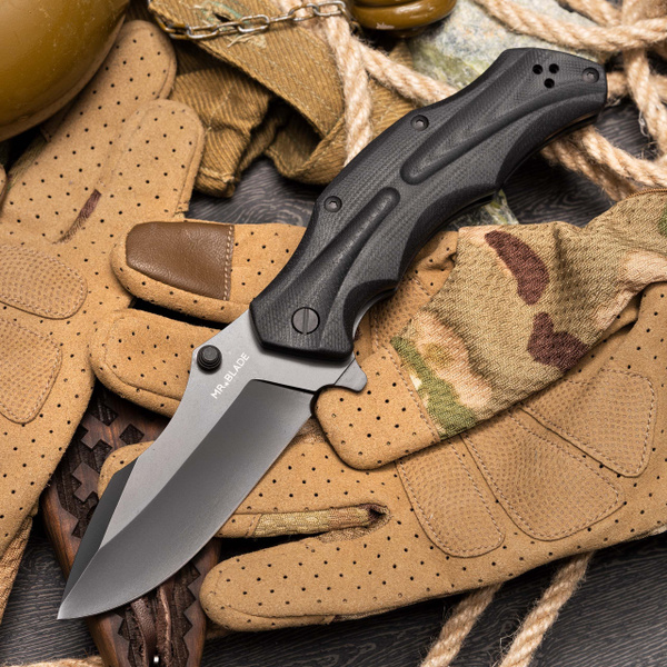 BLADE Нож туристический Складной нож HT-1 Black (Mr.Blade), длина ...
