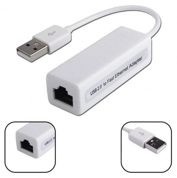 Сетевая карта Ethernet адаптер переходник USB 2.0 - LAN Rj45 10/100 ...
