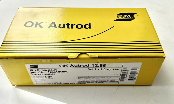 Сварочная проволока ESAB OK Autrod 12.66 диам. 1,0мм (2х2,5кг) - купить ...
