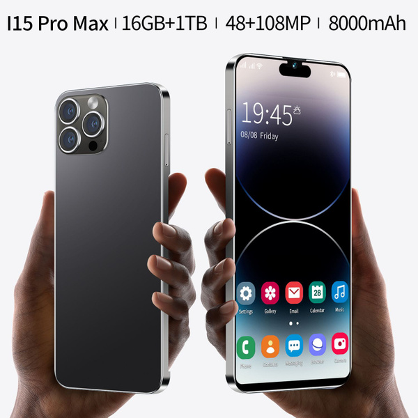 Смартфон i15Pro Max 6,8-дюймовый Бесплатная гарнитура с поддержкой ...